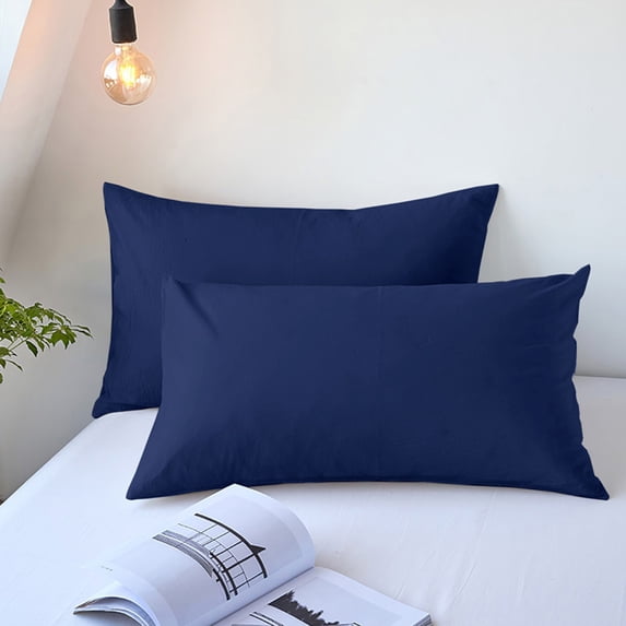 2Pcs Cooling Breathable Full Size Polyester Pillowcases, Soft ...