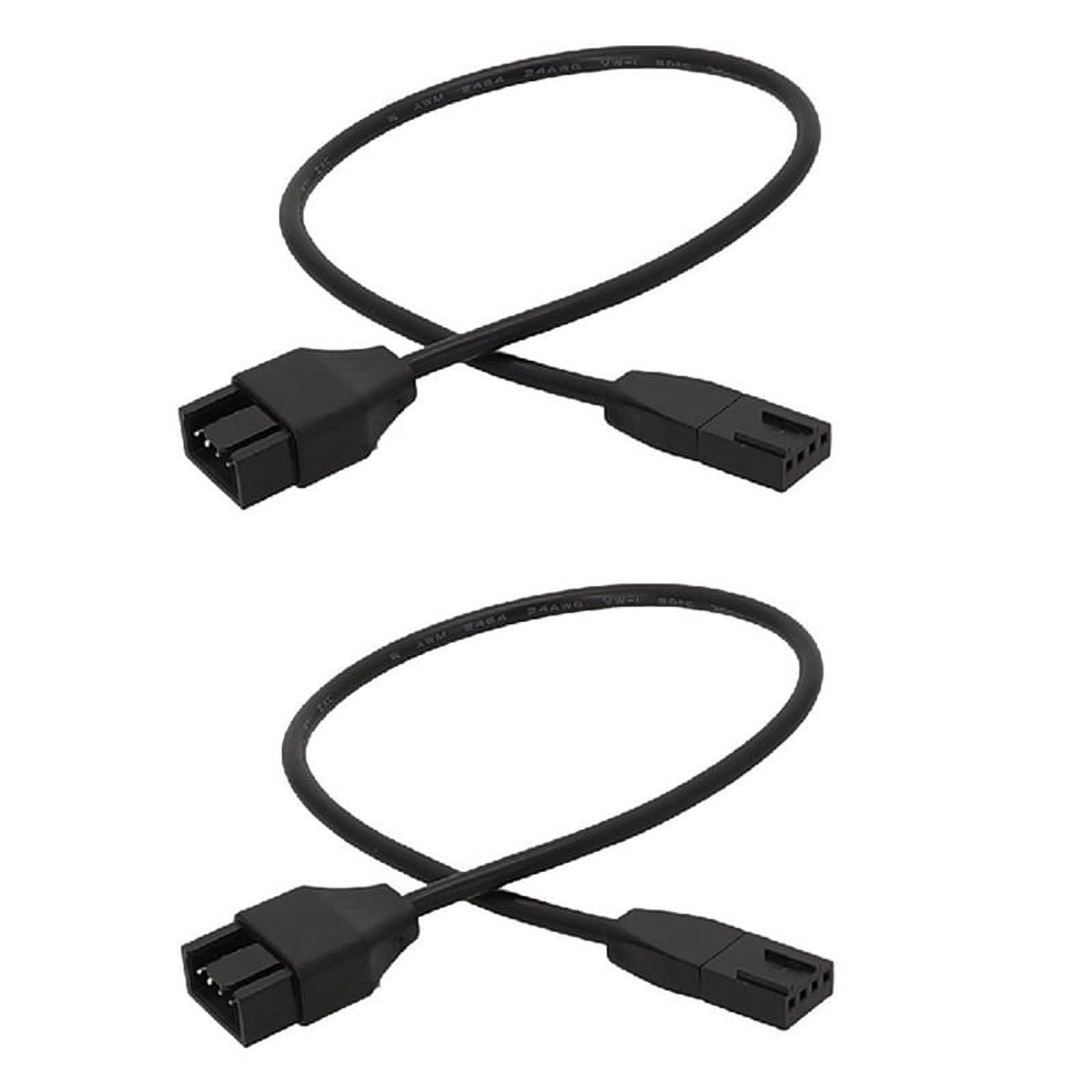 2Pcs Cooling Fan Extension Cable Computer Cooling Fan PWM Temperature ...