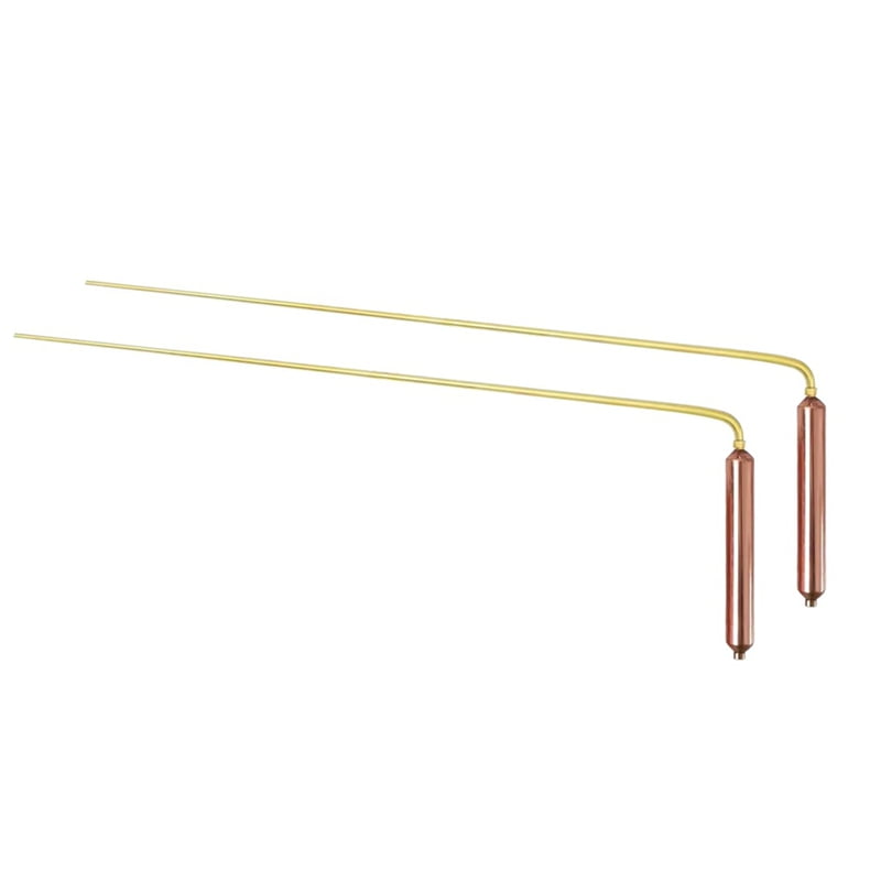 2Pcs Copper Divining Dowsing Rods Metal Detector for Water Treasure ...