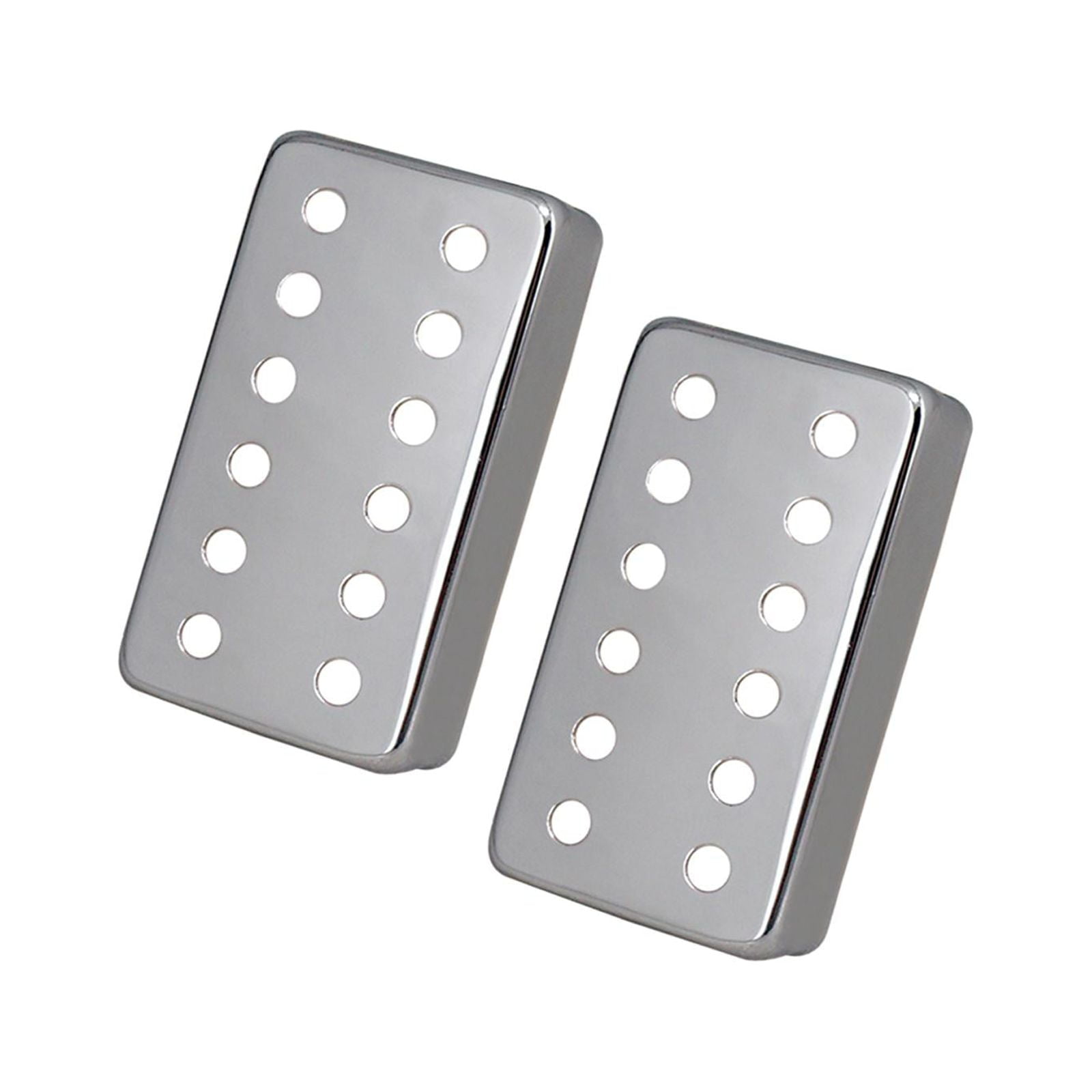 2Pcs Copper Guitar Pickup Cover 50mm/52mm Pole Spacing 12 Hole Neck ...