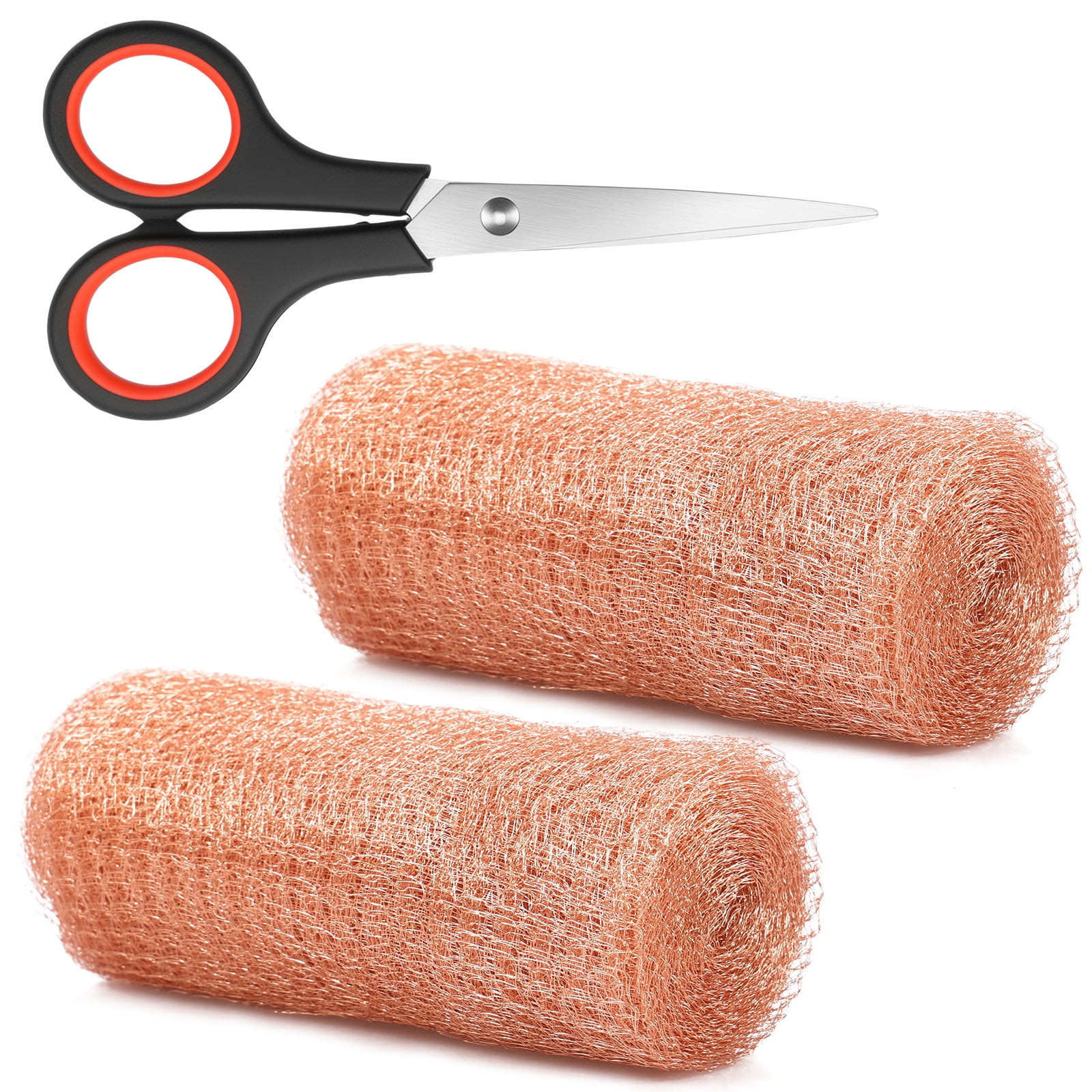 2Pcs Copper Mesh Roll Kit 19.69 FT Reusable Safe Copper Mesh Mice ...