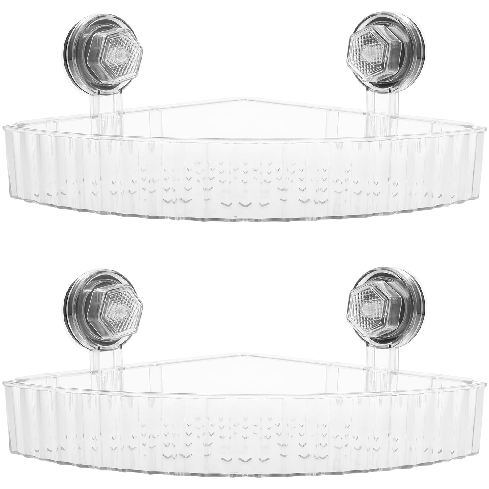 2Pcs Corner Shower Caddy for Tile Wall No Drilling Wall Mounted Corner ...