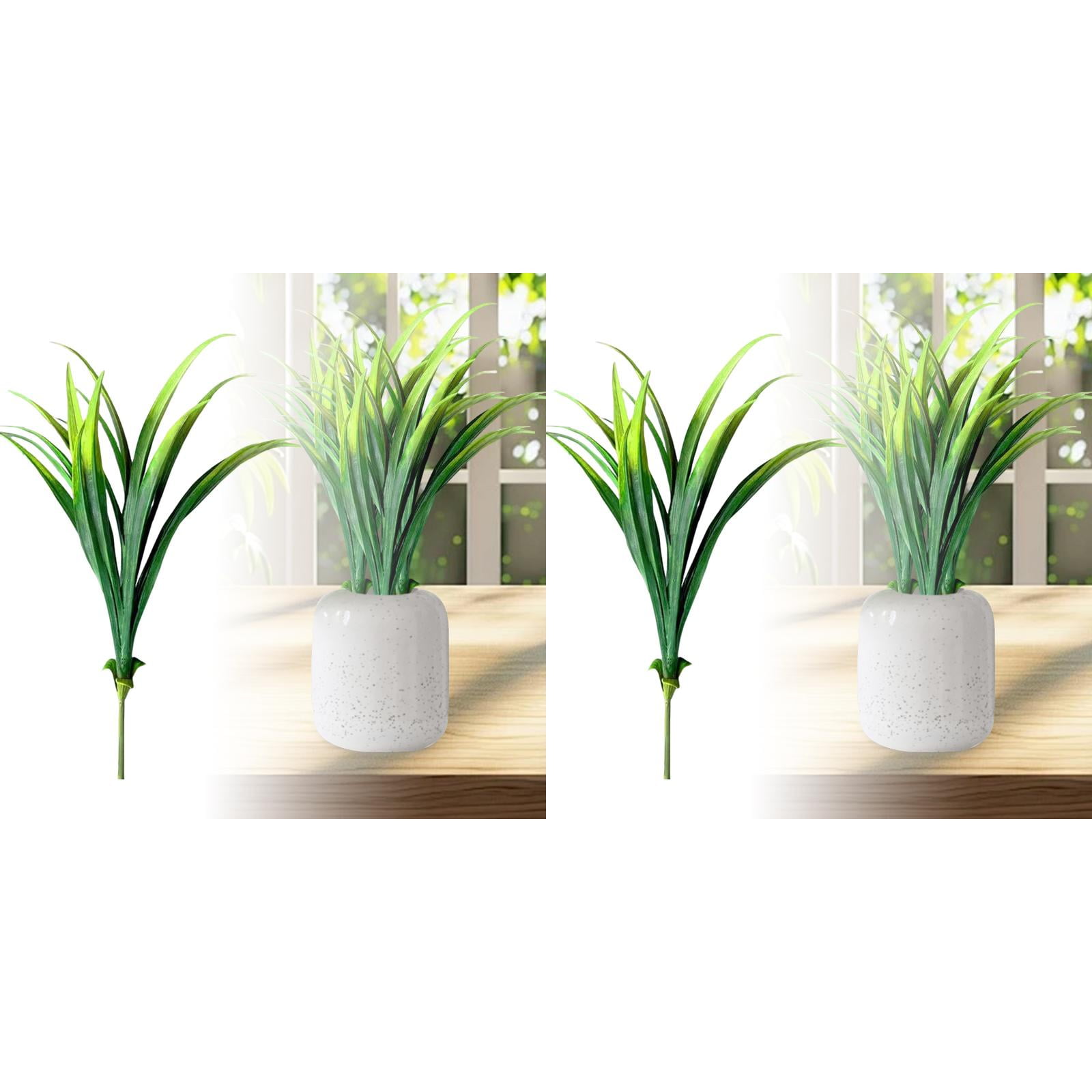 2Pcs Creating Tall And Simulating Tropical Plastic Bright Leaves All ...