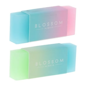 BAZIC Pink Bevel Eraser Blocks for Sketching Drafting Homework Office ...