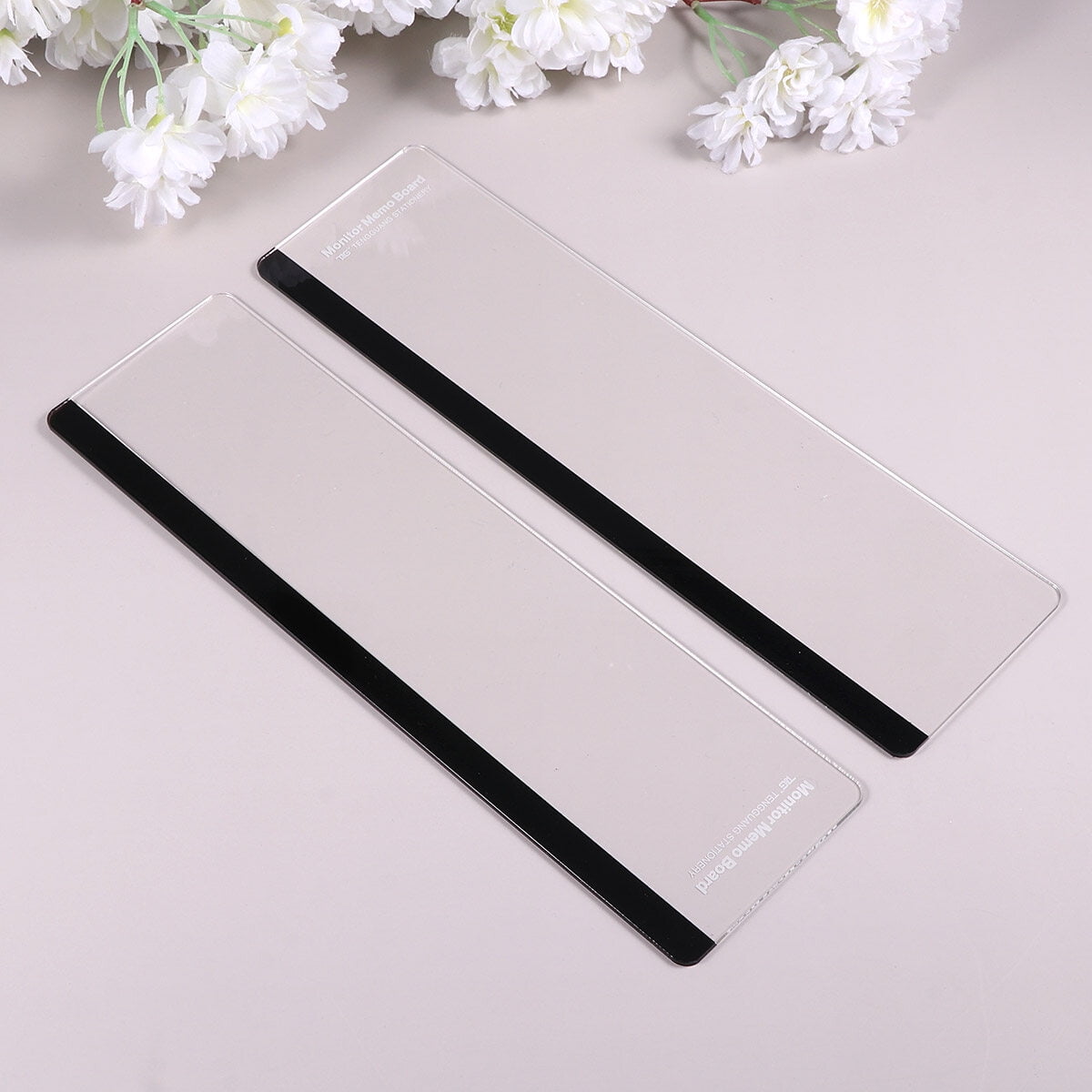 OUNONA 2Pcs Creative Monitor Memo Board Acrylic Note Holder Computer ...