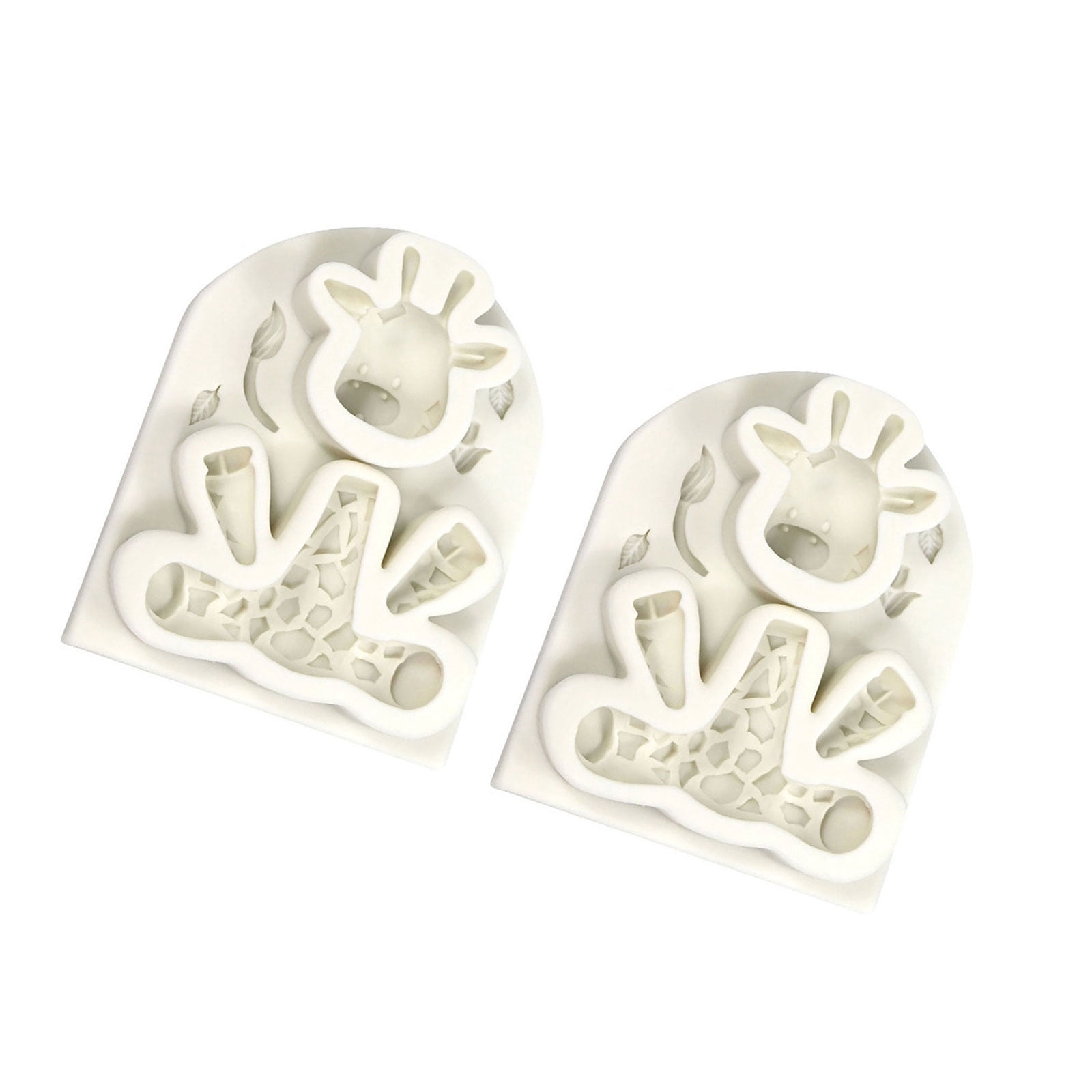 2Pcs Creative Silicone Molds Dessert Moulds Shape Fondant Moulds Cake ...