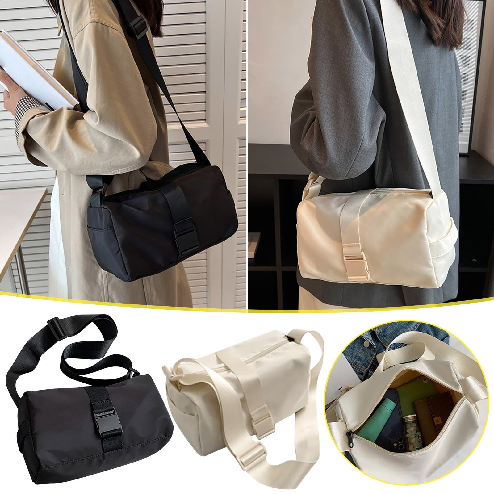 2Pcs Crossbody Bag, Yannianjz Crossbody Bag, Women's Small Shoulder Bag ...