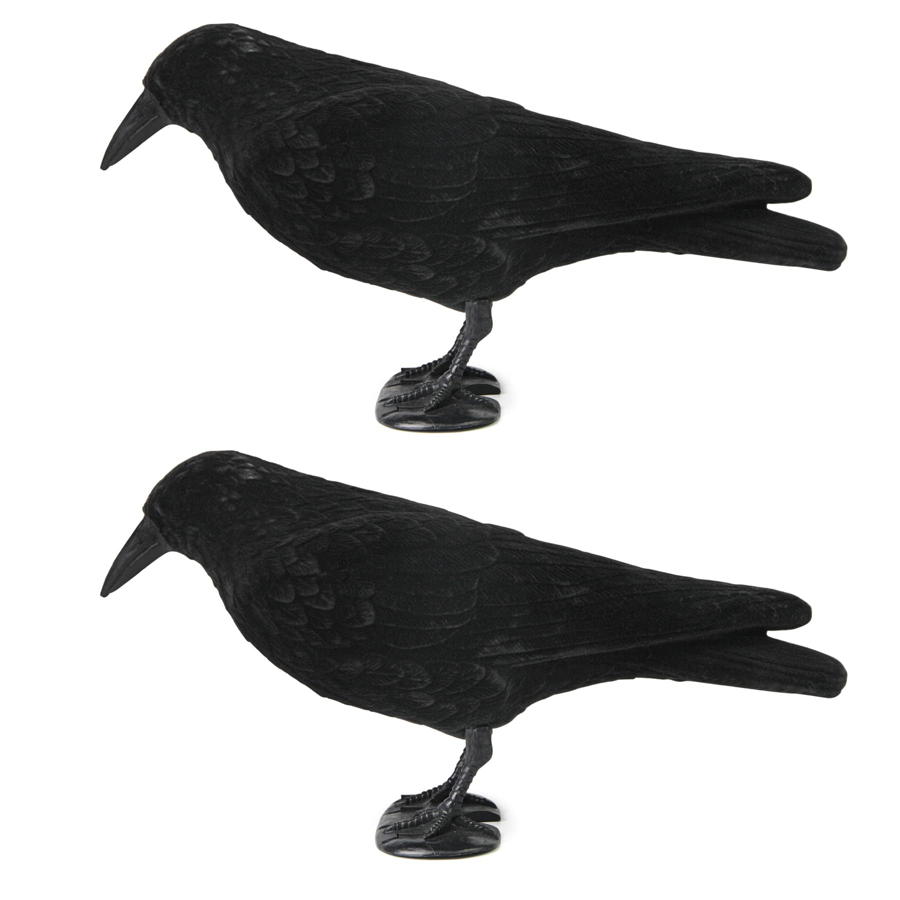 2Pcs Crow Decoy, Crows Simulation Plastic Attracting Hunting Crops ...