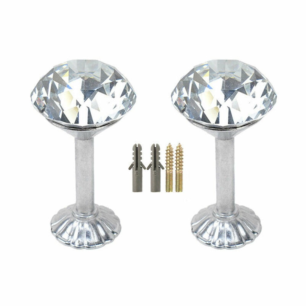 2Pcs Crystal Curtain Holdbacks Wall Tie Backs Hooks Hanger Hanging ...