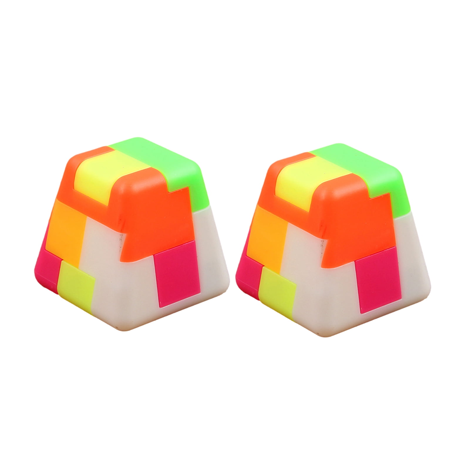 2Pcs Cube Puzzle Maze Toy Set Challenge Your Mind Fun Educational Game ...