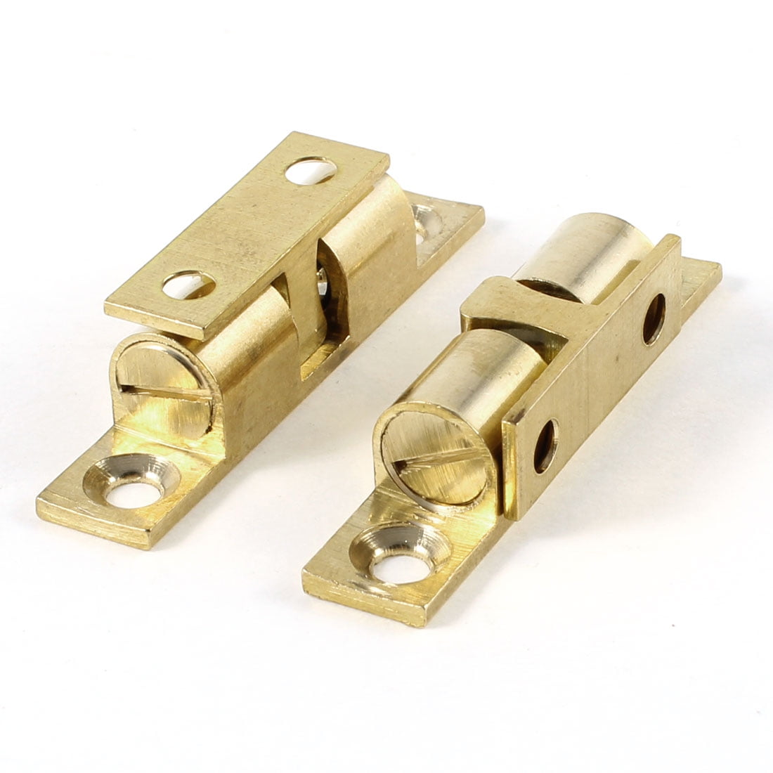 2Pcs Cupboard Door Latch Double Ball Catch 50mm Long Gold Tone ...
