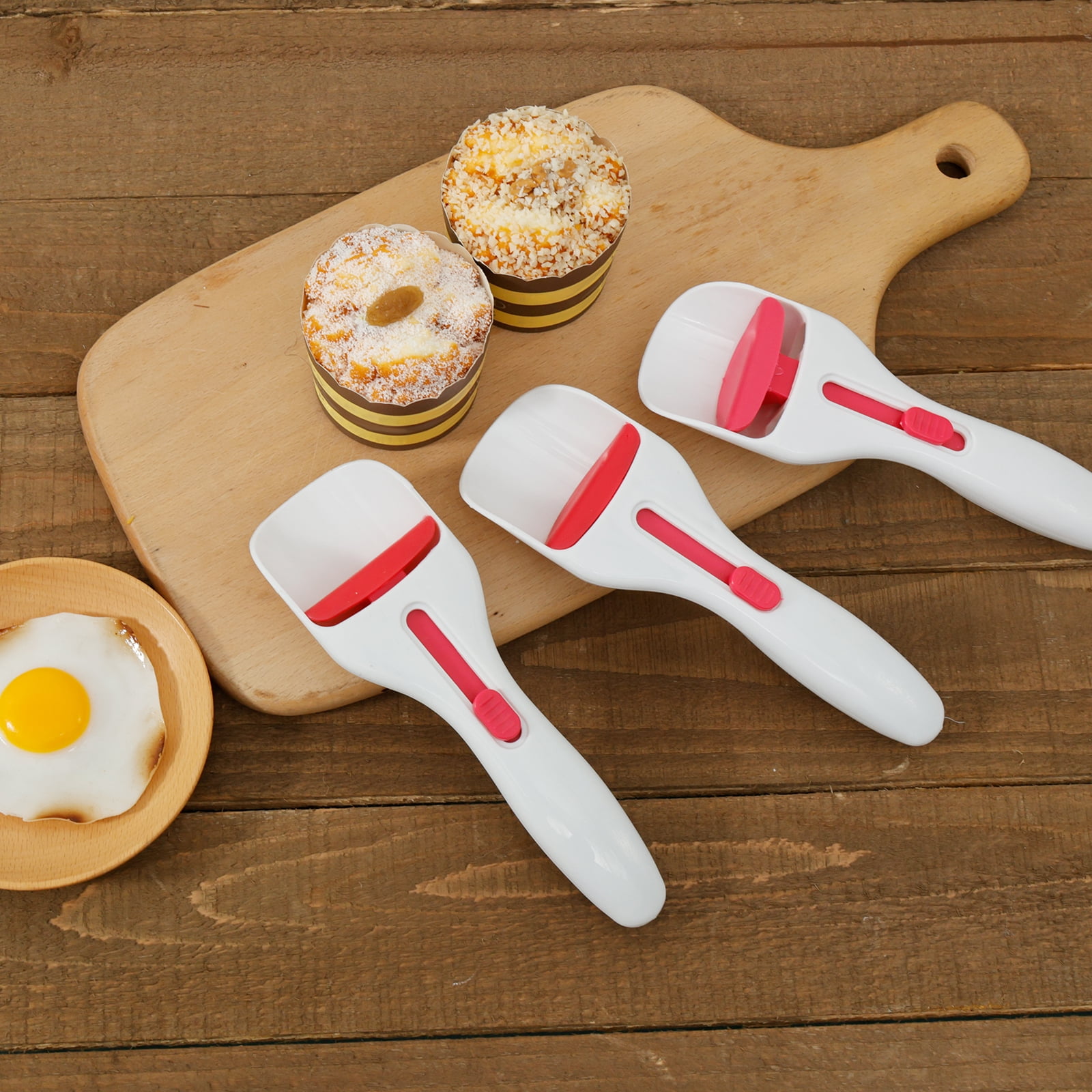 2Pcs Cupcake Scoop Batter Dispenser Safe Cake Batter Distribution Scoop ...