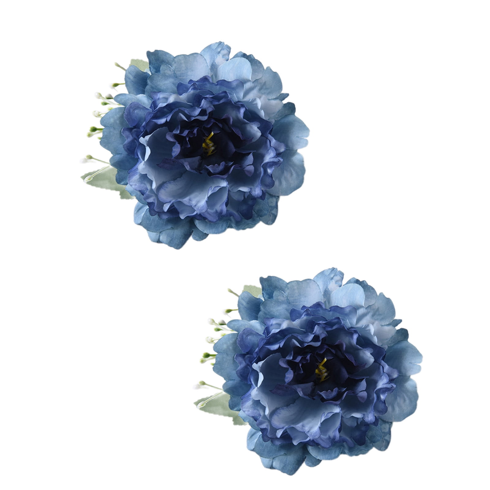 2Pcs Curtain Tiebacks Clip Artificial Flower Window Curtain Holdback ...