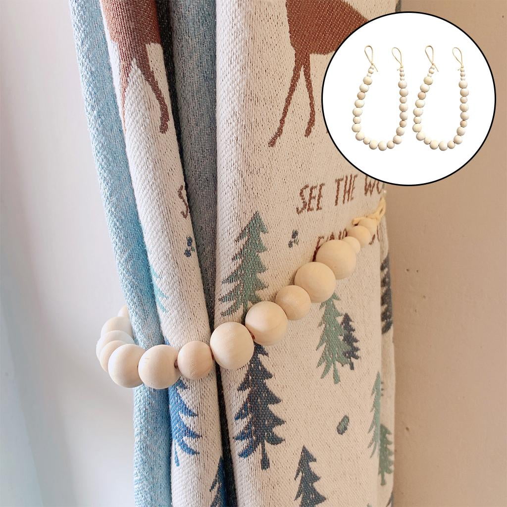 2Pcs Curtain Tiebacks, Curtain Holdbacks, Boho Curtain Tie Backs ...