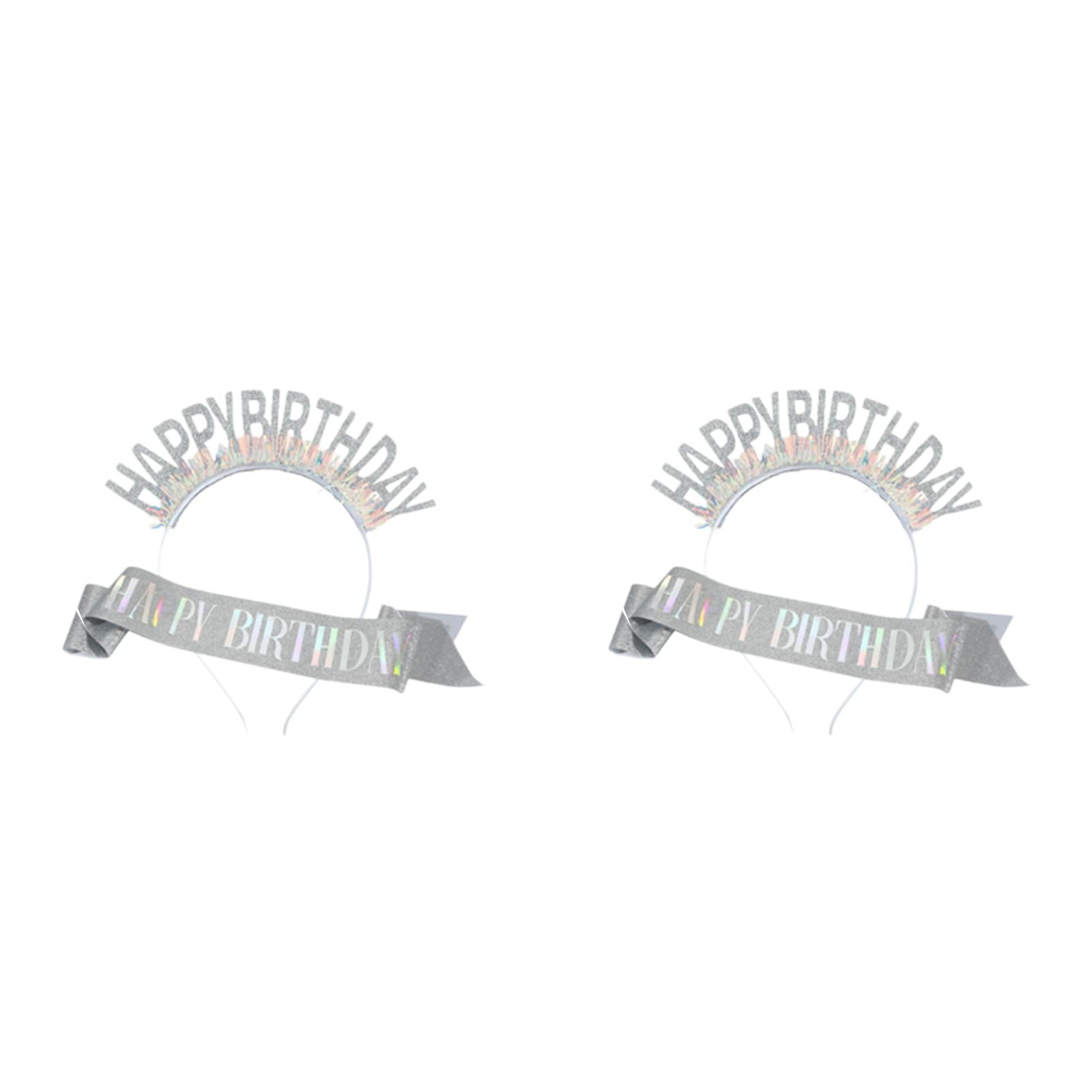 2Pcs Customizable Sparkling Letter Shoulder Strap 160 × 9.5Cm Birthday ...