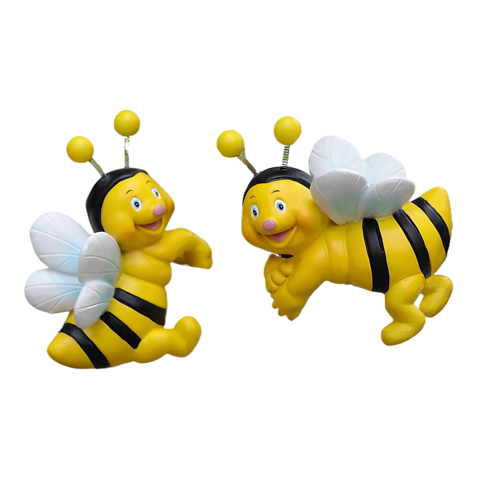 2Pcs Cute Climbing Bees Flower Pot Hugger, Resin Garden Figurine ...