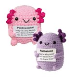 2Pcs Cute Emotional Support Gifts for Women, Handmade Crochet Animals ...