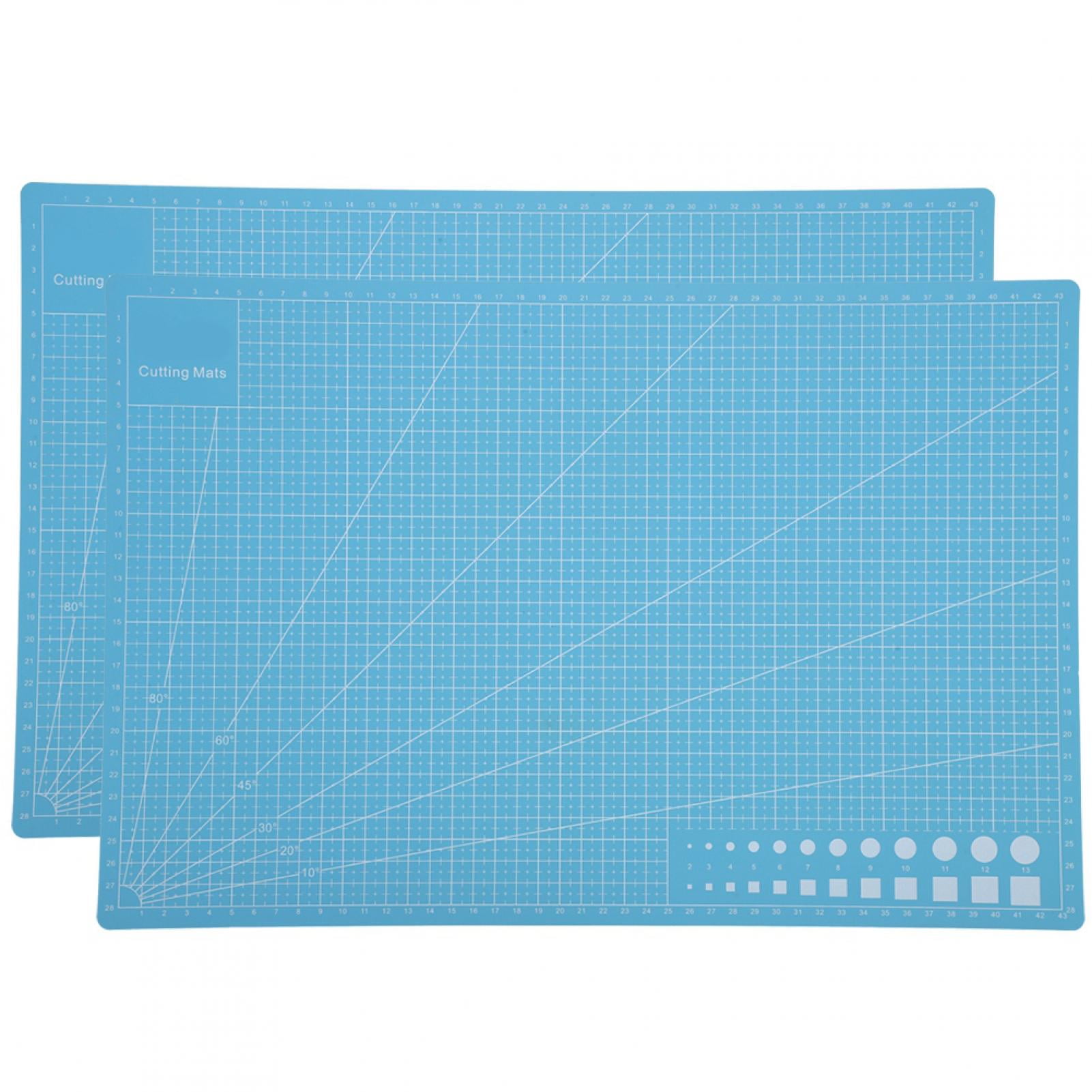 2Pcs Cutting Mat A3 Blue PVC Model Cut Pad Craft Paper Carving ...