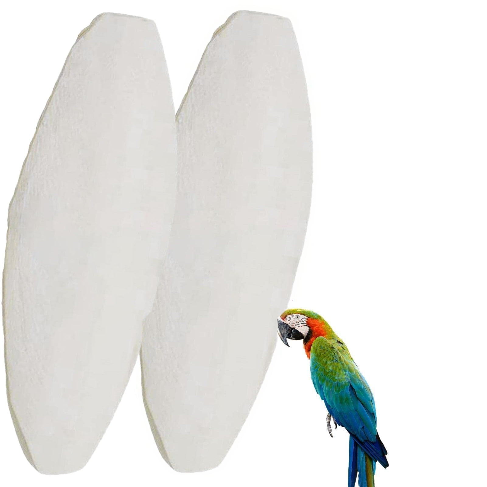 2Pcs Cuttlebone for Birds, 4-4.5inch Natural Polished Cuttlebone Bird ...