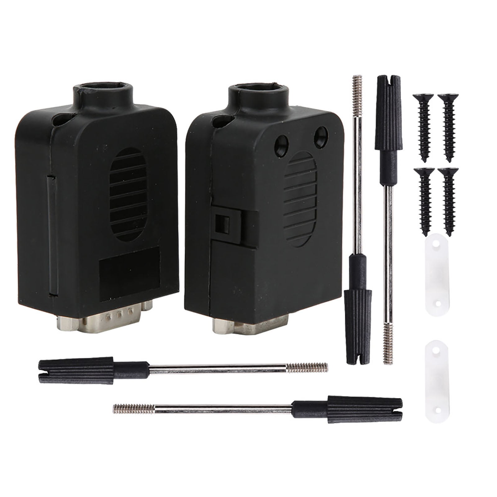 2Pcs DB9 9Pin Screw Type Serial to Terminal Male Connector Adapter with ...