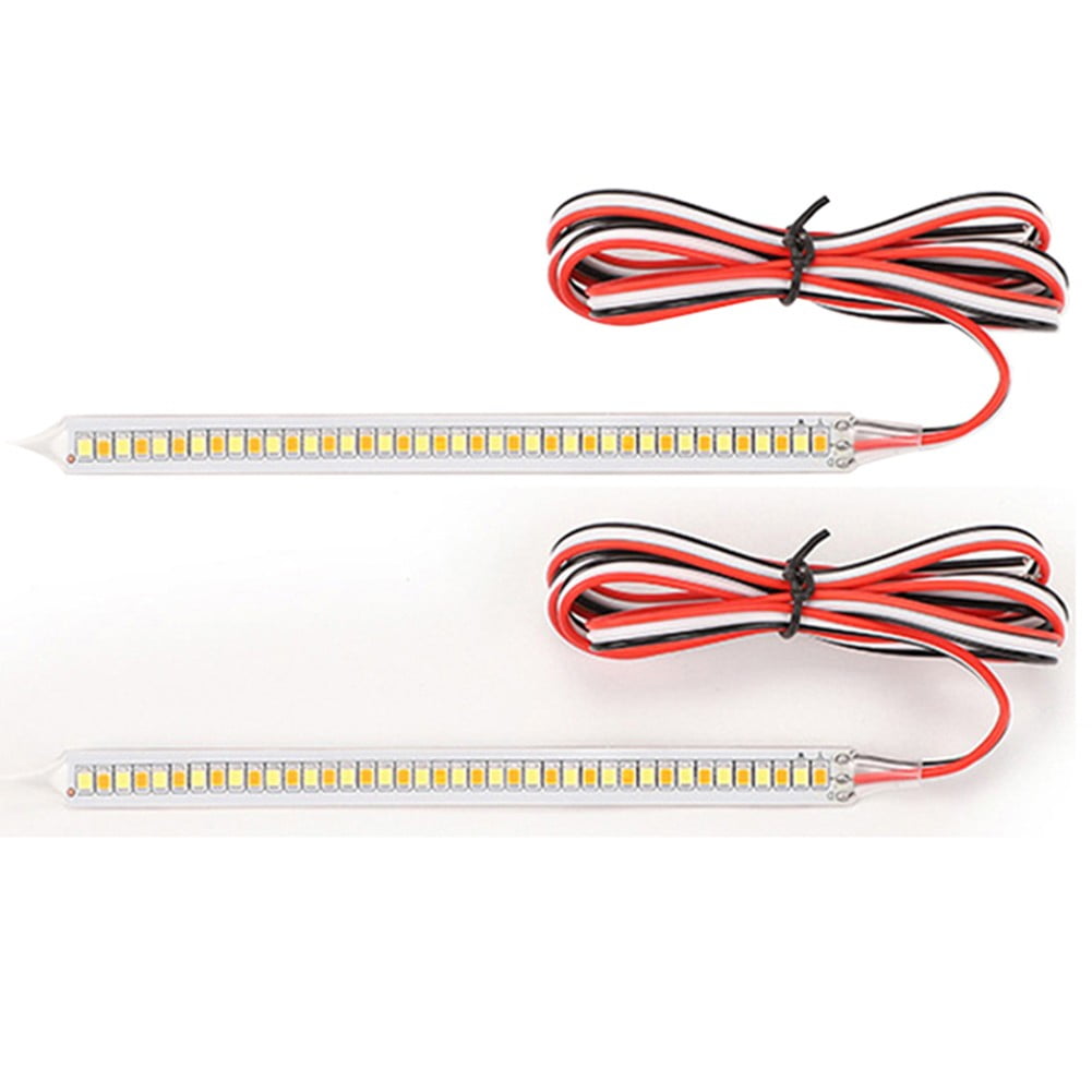 2Pcs DRL LED Headlight Strip Light Daytime Running Sequential Turn ...
