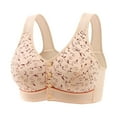 2pcs Daisy Bra For Seniors Front Closure Sleeping Everyday Wear Womens