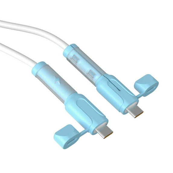 2Pcs Data Cable Protector Silicone Cord Saver Dustproof Storage Data ...