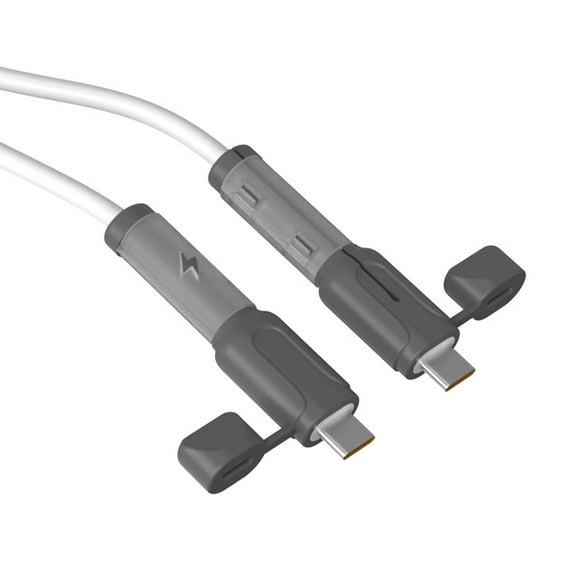 2Pcs Data Cable Protector Silicone Cord Saver Dustproof Storage Data ...