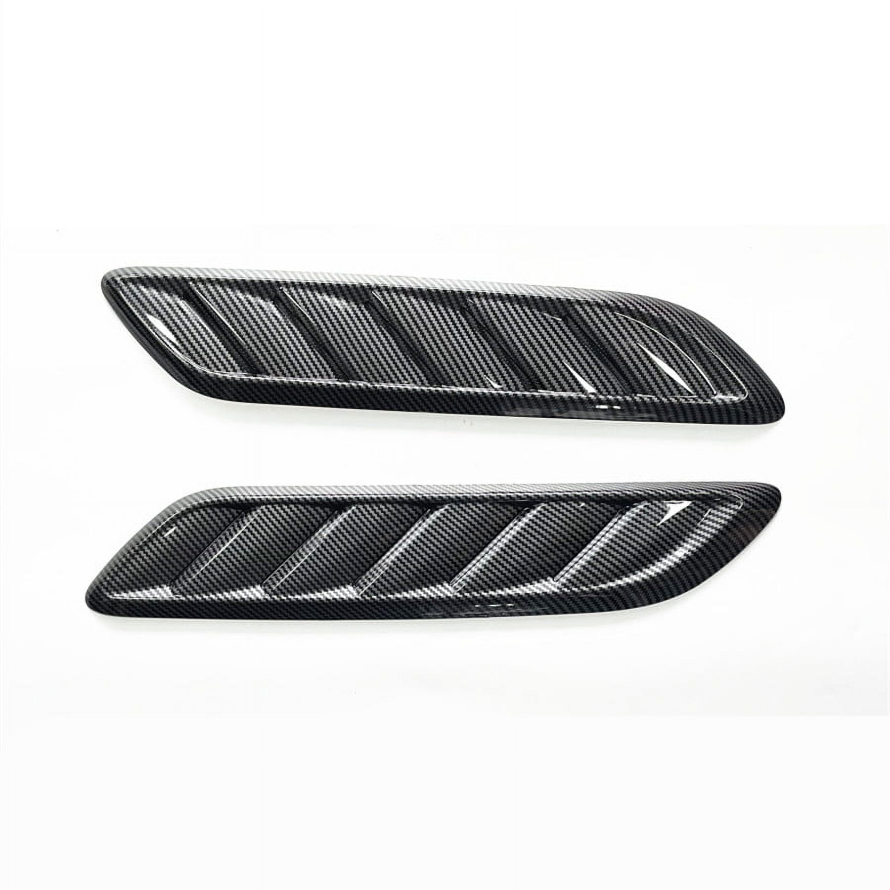 2Pcs Decorative Car Hood Vent Louver Scoop Cover Air Flow Intake Cover ...