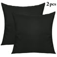 2Pcs Decor Set Accent Pillowcase, Solid Color Throw Cushion Covers for ...