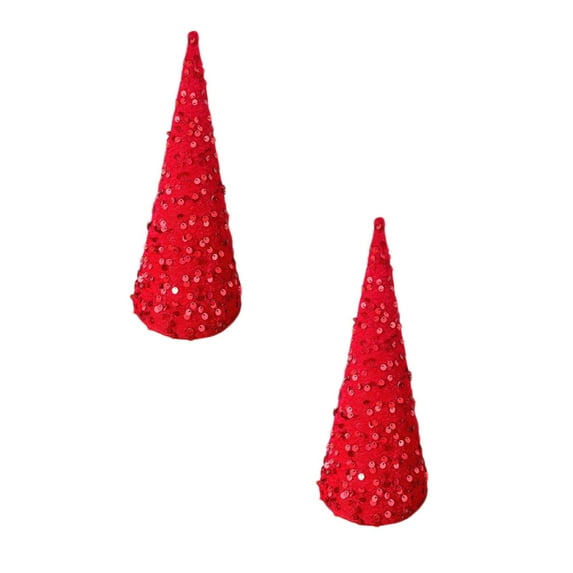 2Pcs Decorative Velvet Hollow Sequin Piece For Holiday Celebrations And ...