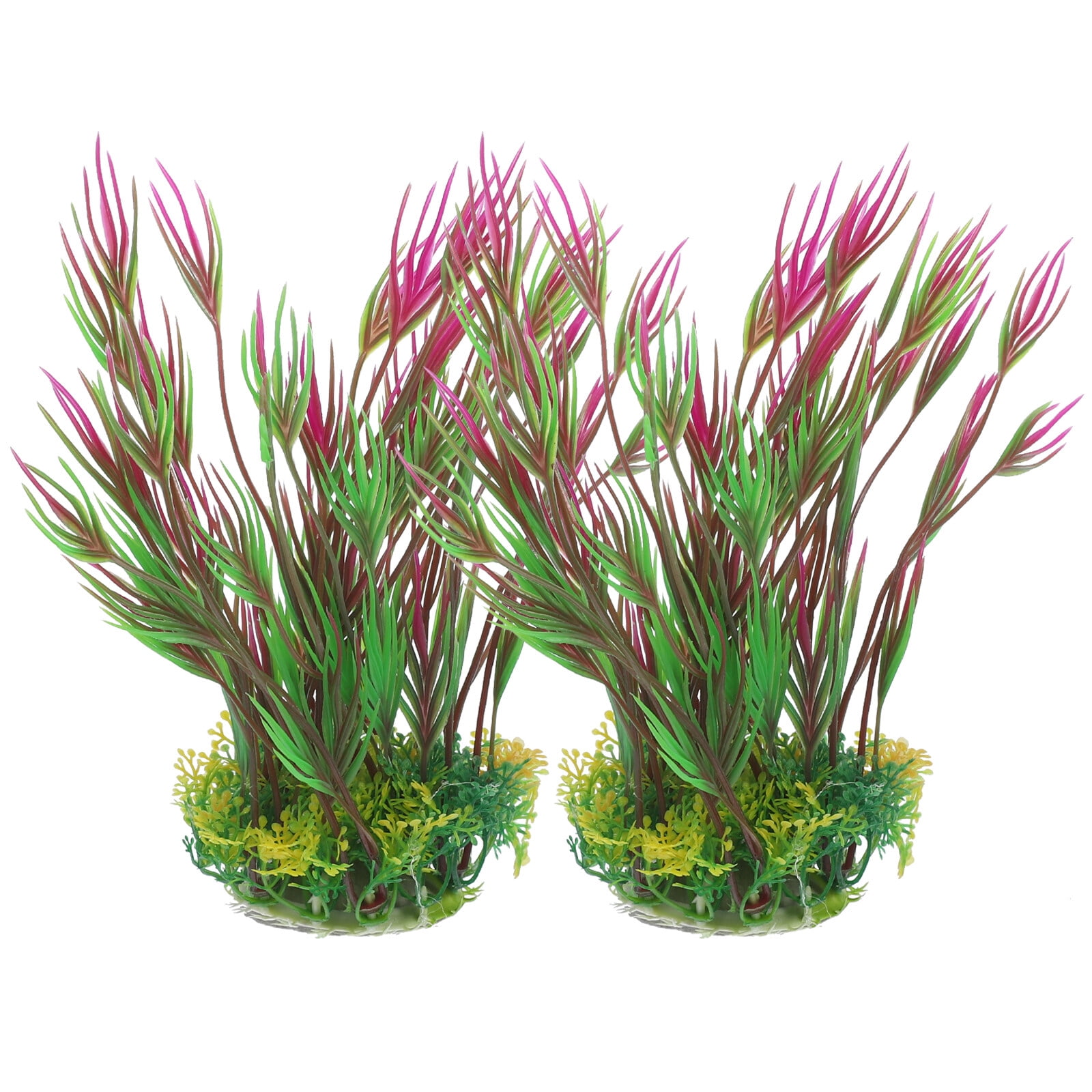 2Pcs Delicate Aquarium Grass Desktop Fish Tank Grass Fake Plant Fish ...