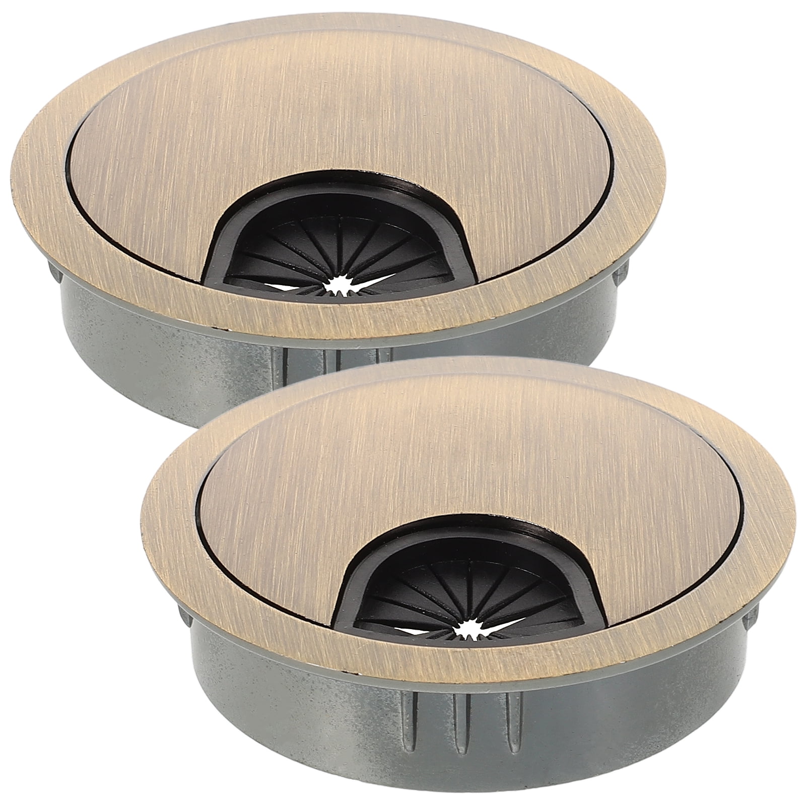 2Pcs Desktop Cable Hole Cover Round Plug for Cable Management - Walmart.com
