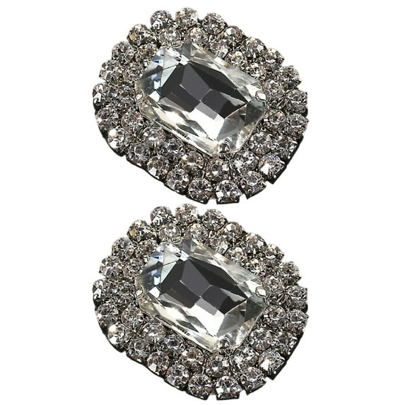 2Pcs Detachable Rhinestones Shoe Clips for Women Wedding Bride Crystal ...