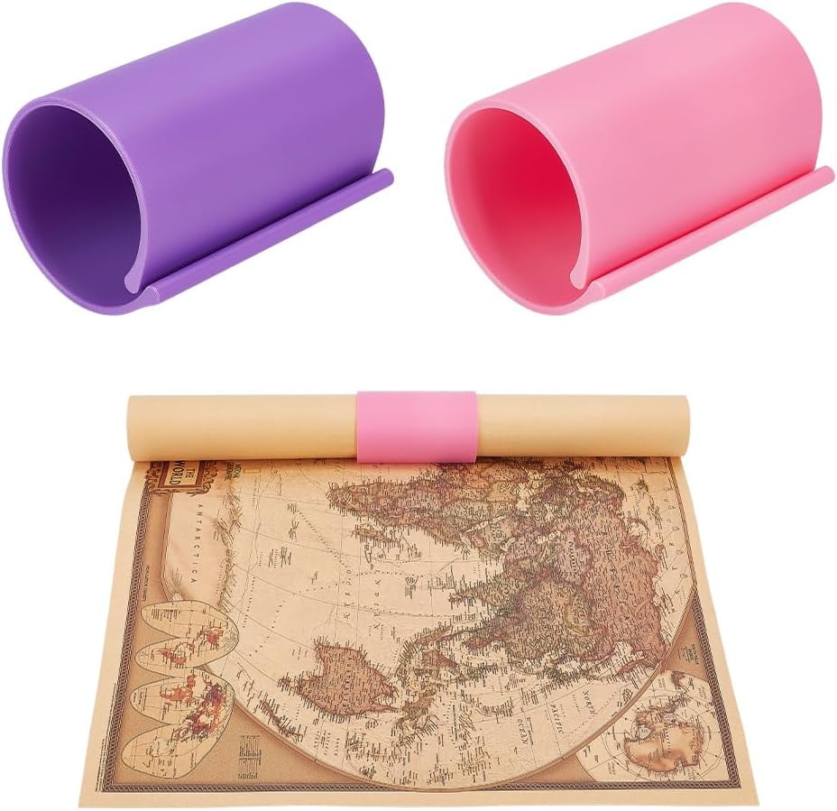 2Pcs Diamond Drawing Canvas Roll Holder 2 Colors Plastic DIY Diamond ...