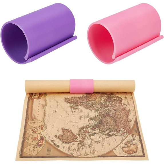 2Pcs Diamond Drawing Canvas Roll Holder 2 Colors Plastic DIY Diamond ...