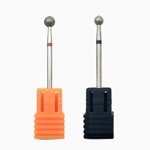 2Pcs Diamond Nail Drill Bit Set Rotary Burr Manicure Cutters for Drill ...