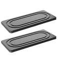 2Pcs Diatomaceous Earth Absorbent Floor Mat, Carved Inner Frame with ...