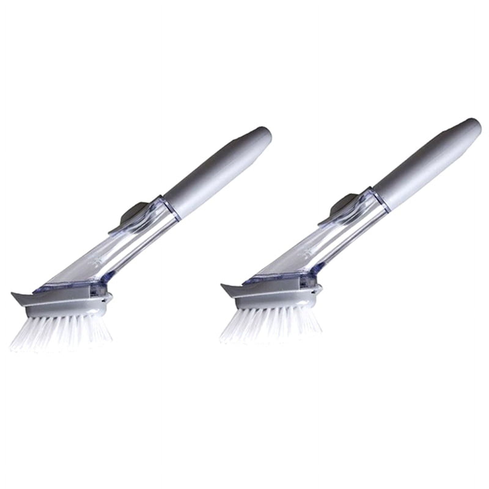 2Pcs Dish Brush Dish Scrubber Kitchen Dish Scrub Brush with Handle Dish ...