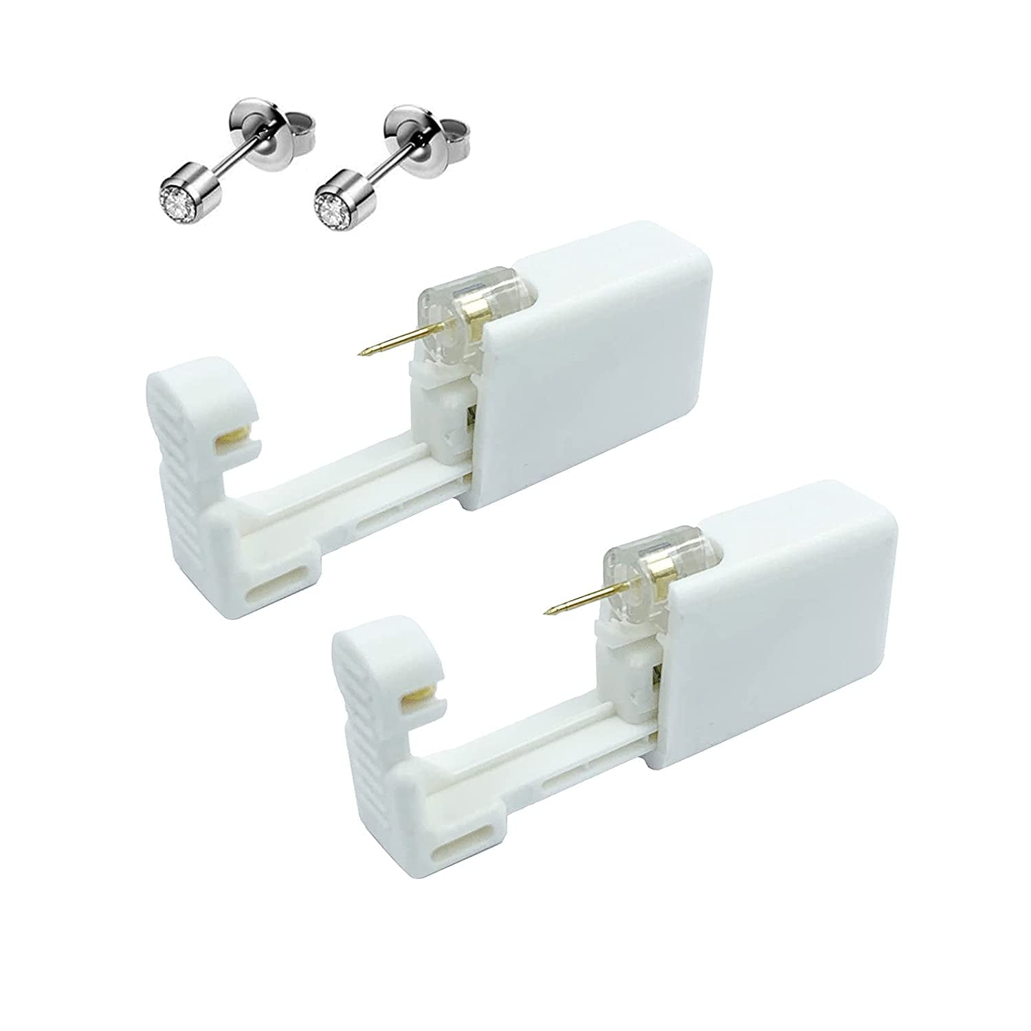 2Pcs Disposable Sterile Ear Piercing Kit, Manual Ear Piercing Gun，With ...
