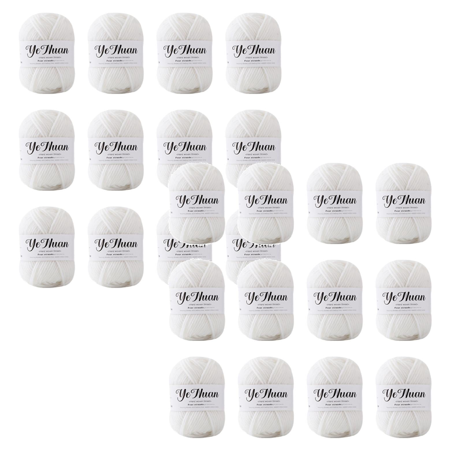 2Pcs Diy Knitting Yarn Skeins For Crochet And Crafting Soft Bulk Blend ...