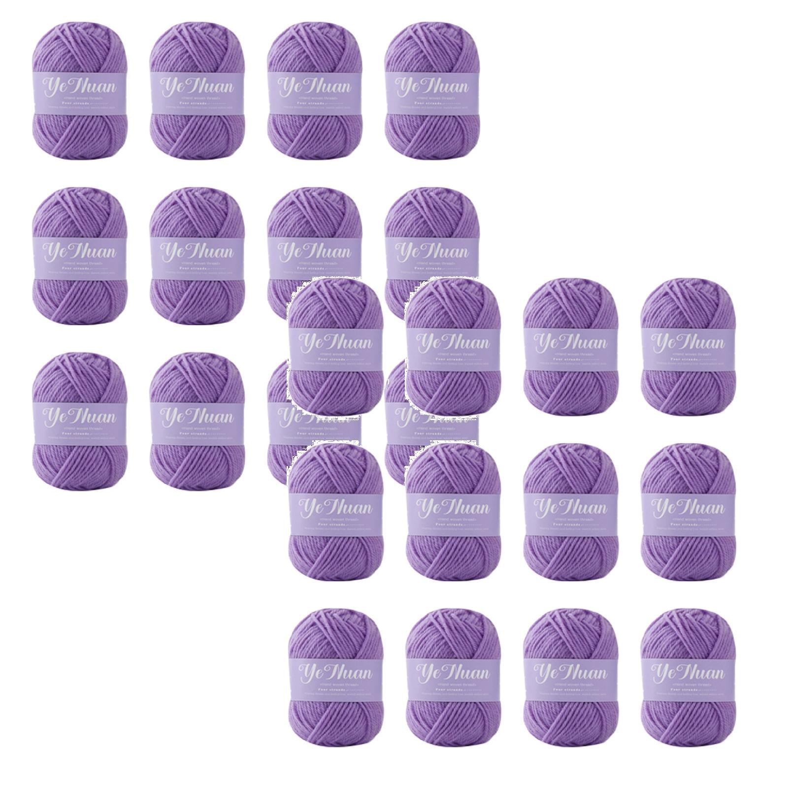 2Pcs Diy Knitting Yarn Skeins For Crochet And Crafting Soft Bulk Blend ...