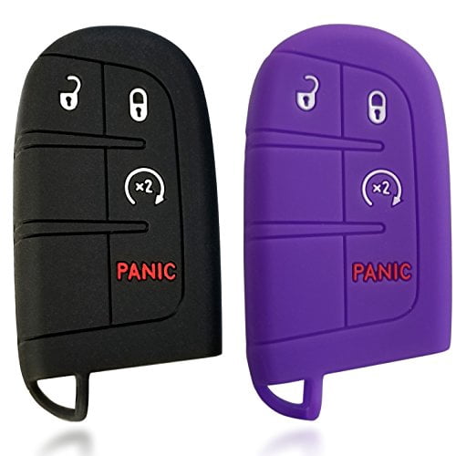 2Pcs Dobrev 4 Button Silicone Case Protector Key Fob Smart Car Remote ...