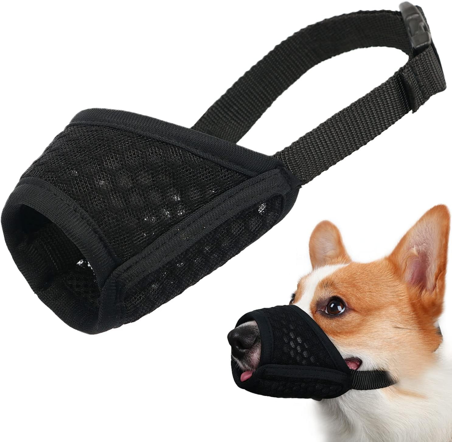 Customer reviews for 2Pcs Dog Muzzle, Soft Mesh Muzzle for Small Medium ...