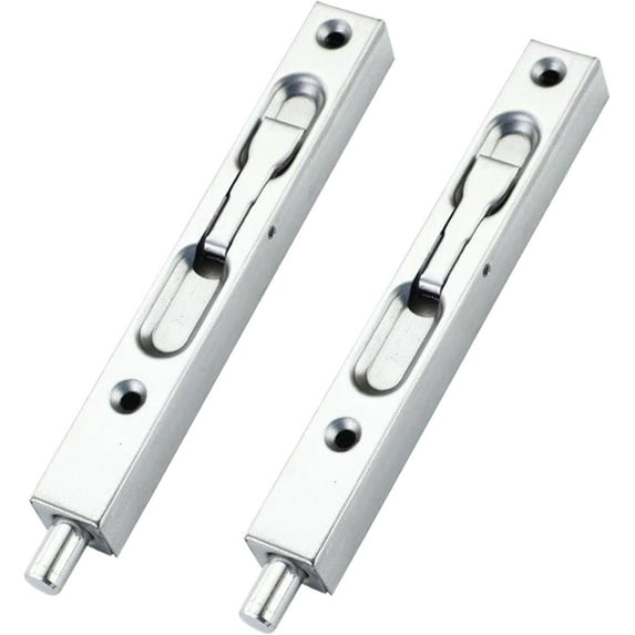 Yardly 2Pcs Door Flush Bolts Combination Lock Bolt 8 Inch - Walmart.com