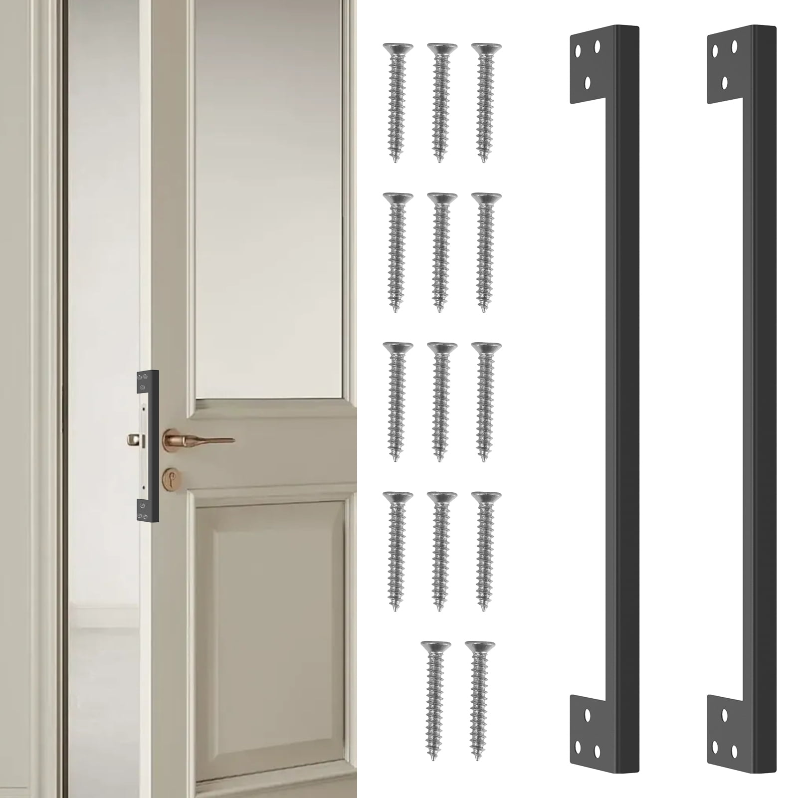 2Pcs Door Latch Guard Plate Stainless Steel L Shaped Latch Protector ...