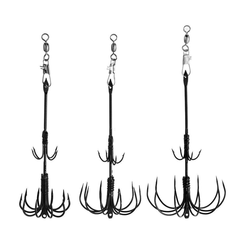 2Pcs Double-Deck Squid Hook Sea Fishing Jig Octopus Hooks Squid ...