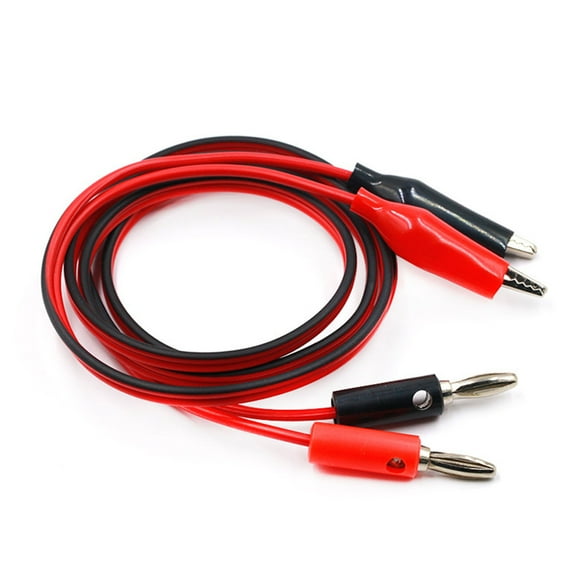 2Pcs Double Ended Test Leads Clip,Silicone Test Leads Banana Plug to ...