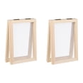2Pcs Double Layer Wooden Paper Mold with Net Screen Handmade Crafting ...