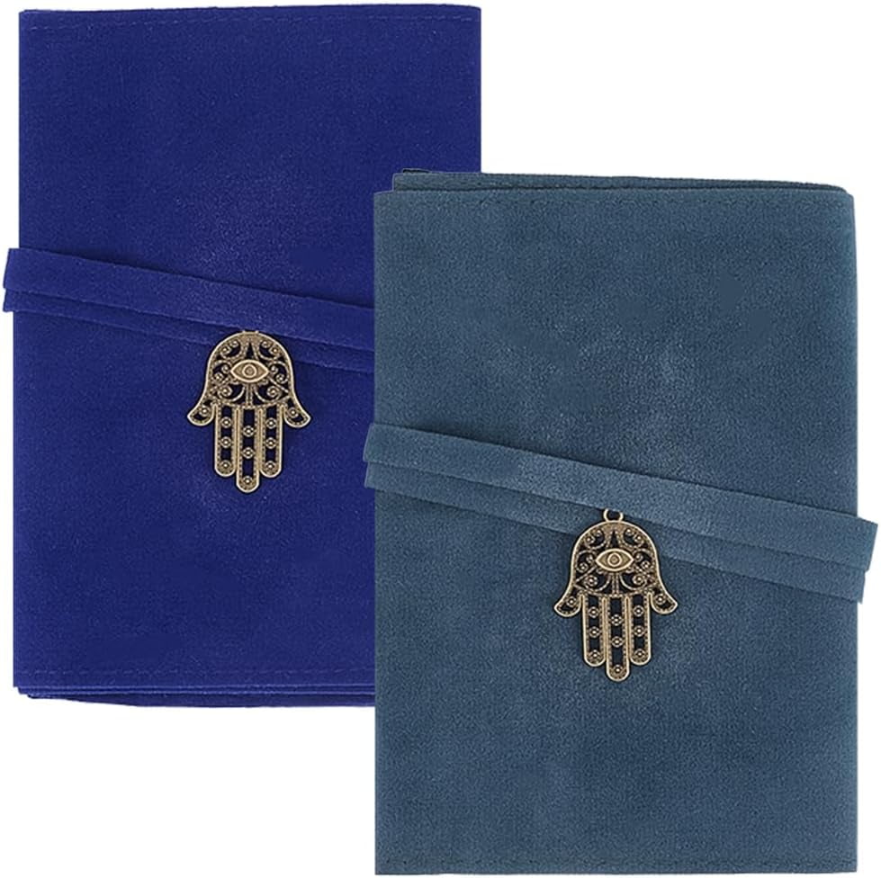 2Pcs Double-Sided Velvet Tarot Cards Storage Bags with 2Pcs Hamsa Hand ...